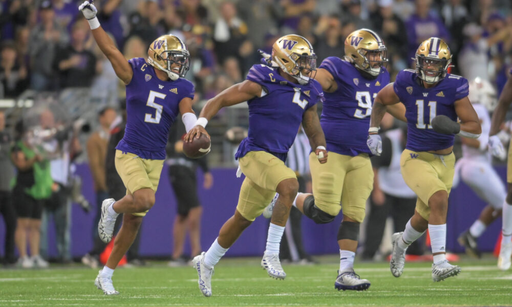 Washington’s pass rush leads the way as the Huskies move to 4-0 ...